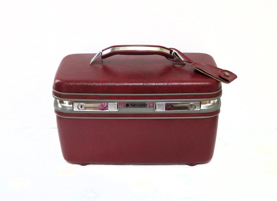 Vintage Samsonite Train Case Profile II, Excellent Condition, Burgundy ...