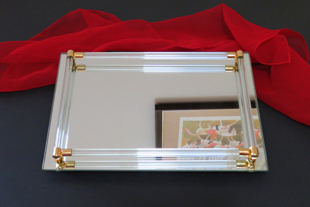 Vintage Flat Vanity Mirror, Rectangular 11 X 7.5, in Original Avon Box ...