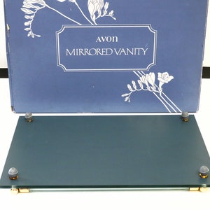 Vintage Flat Vanity Mirror, Rectangular 11 X 7.5, in Original Avon Box ...