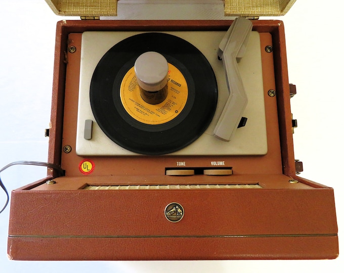 Vintage RCA Record Player, Portable, Plays 45 Records, Model 6-EY-3A ...
