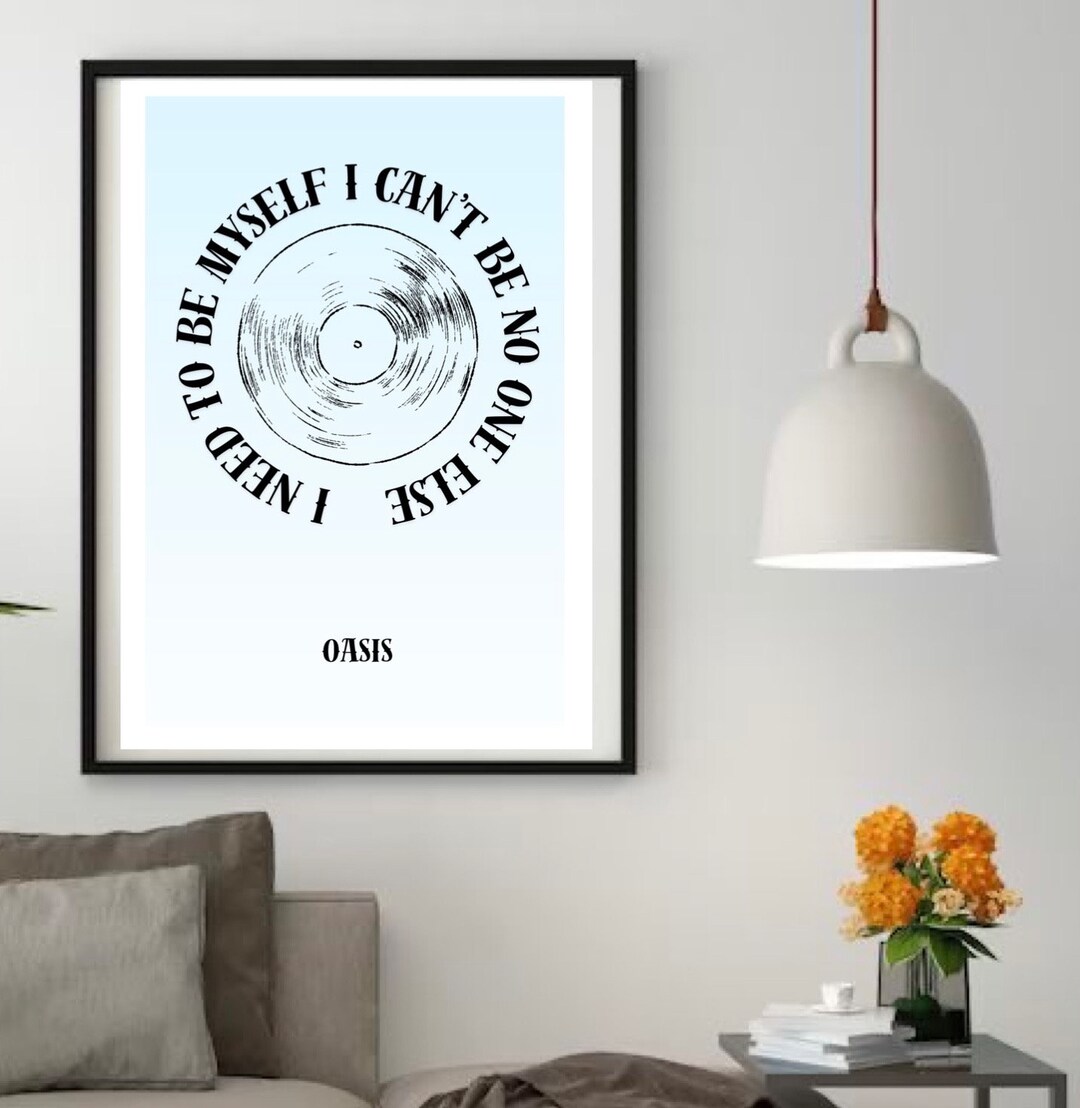 Oasis Lyric Print, Supersonic, Digital Print, Print at Home - Etsy