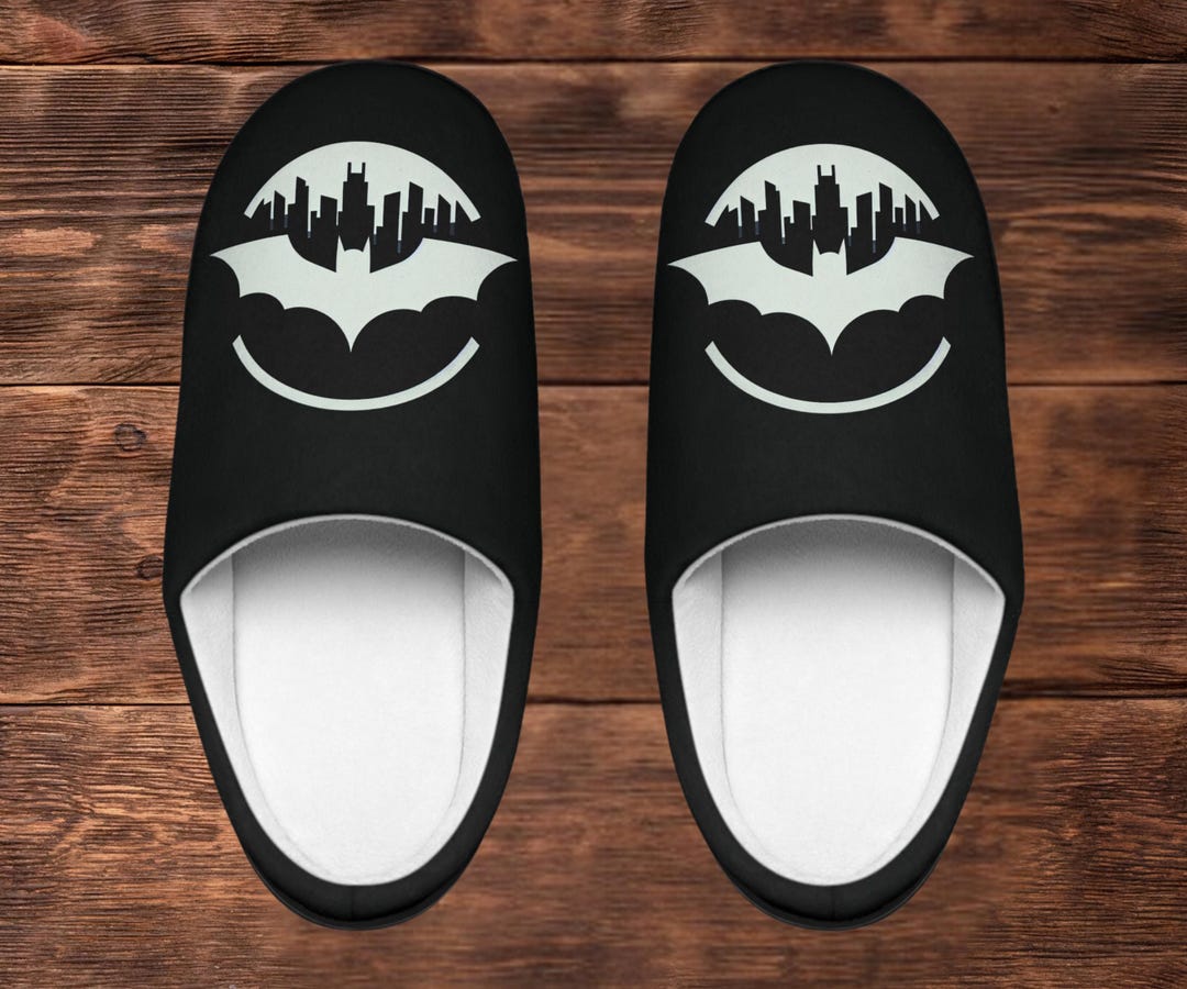 Men's Slippers, Slippers, Batman, Batman Gift, DC Comics, DC, Christmas ...