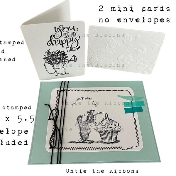 Hand Stamped Cards - Etsy