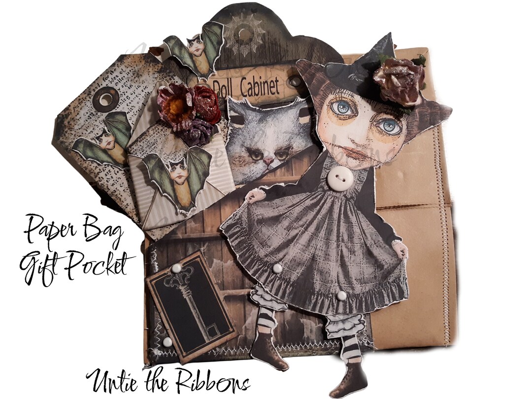 Paper Bag Gift Pocket, Large/journal Pocket the Doll Cabinet 1-quantity ...