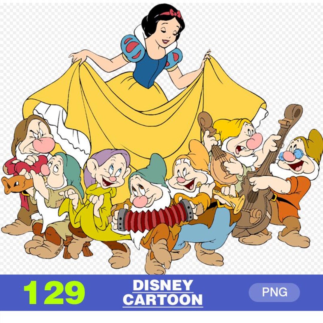 Snow White Clipart, Princess PNG, Seven Dwarves, PNG Cliparts Bundle ...