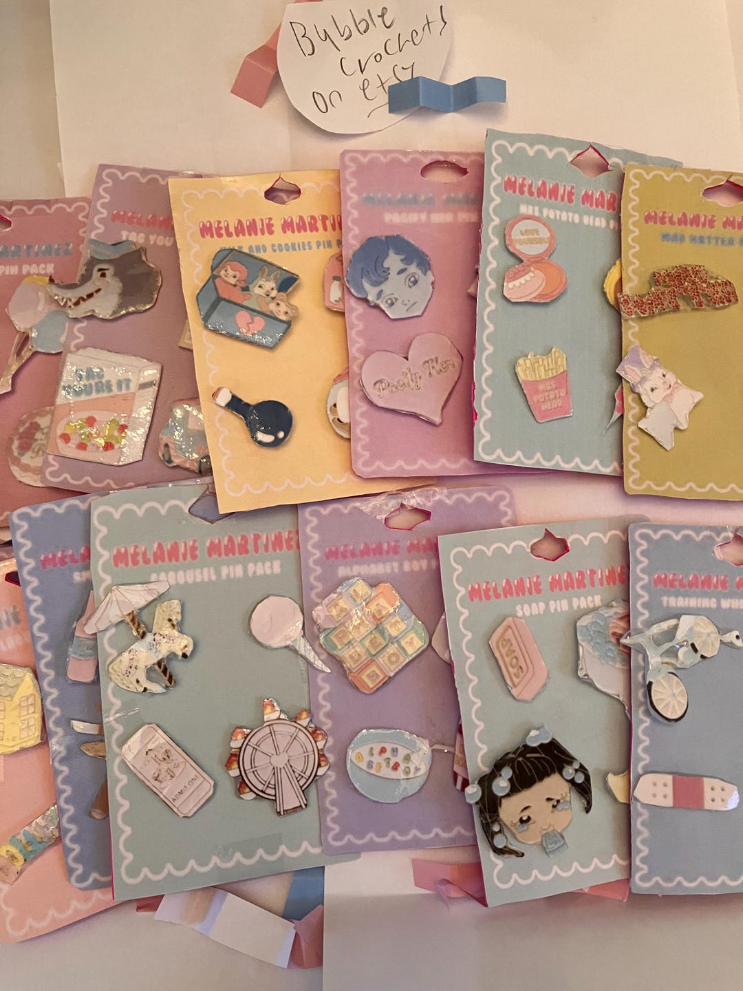 Melanie Martinez handmade Crybaby Pin Packs READ DESCRIPTION - Etsy UK