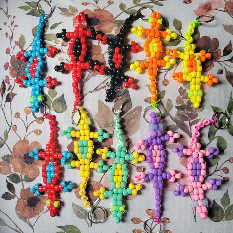 Lizard Keychain - Etsy
