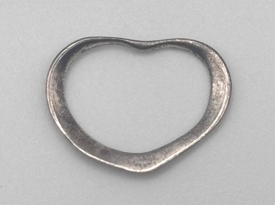 Vintage 70s 925 Sliding Floating Heart Pendant Charm Sterling Silver - Etsy