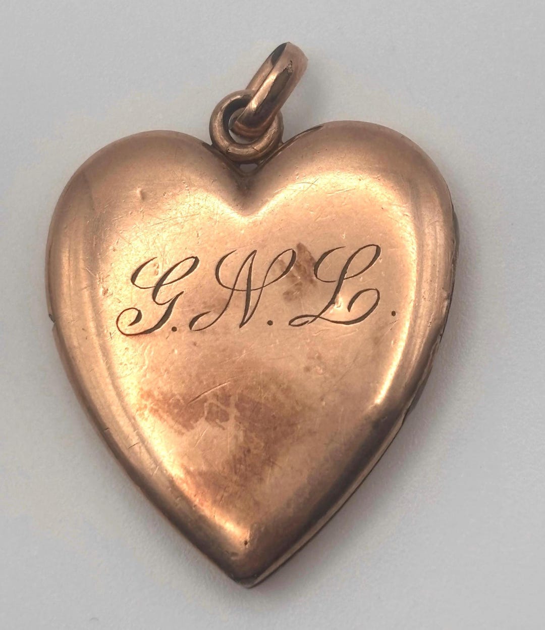 Antique 1900s Gold Filled Heart Pendant Picture Locket Edwardian Era ...