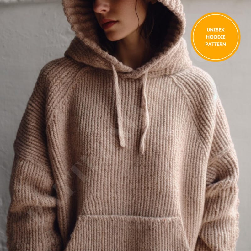 Knit Hoodie Pattern - Etsy