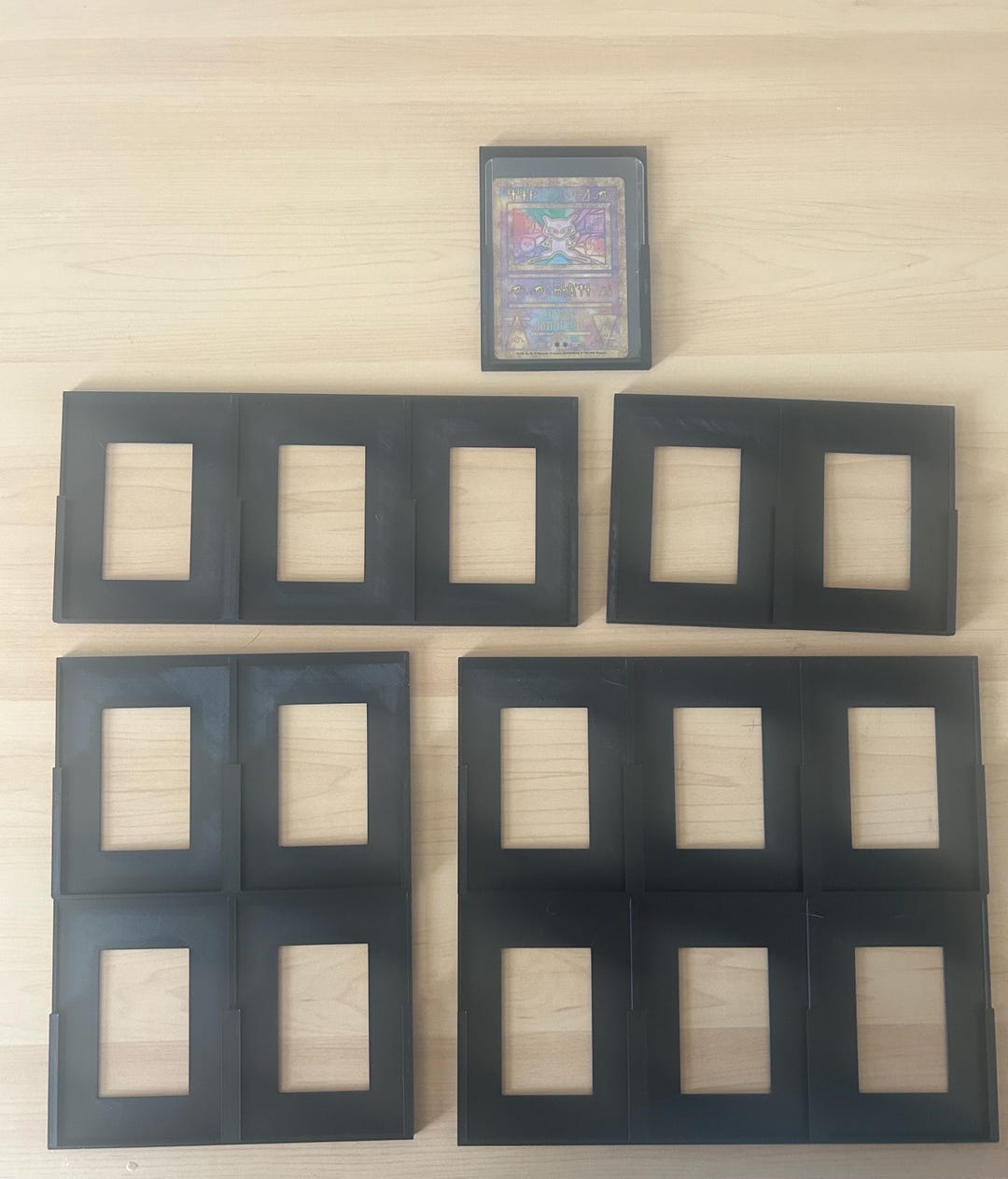 3D Printed Trading Card Toploader Wall Mount | Collectible Card Display ...