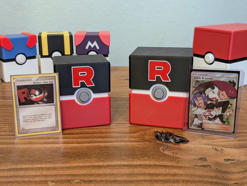 3D Printed Pokémon-inspired Pokeball Deck Box for TCG Cards | Stylish ...