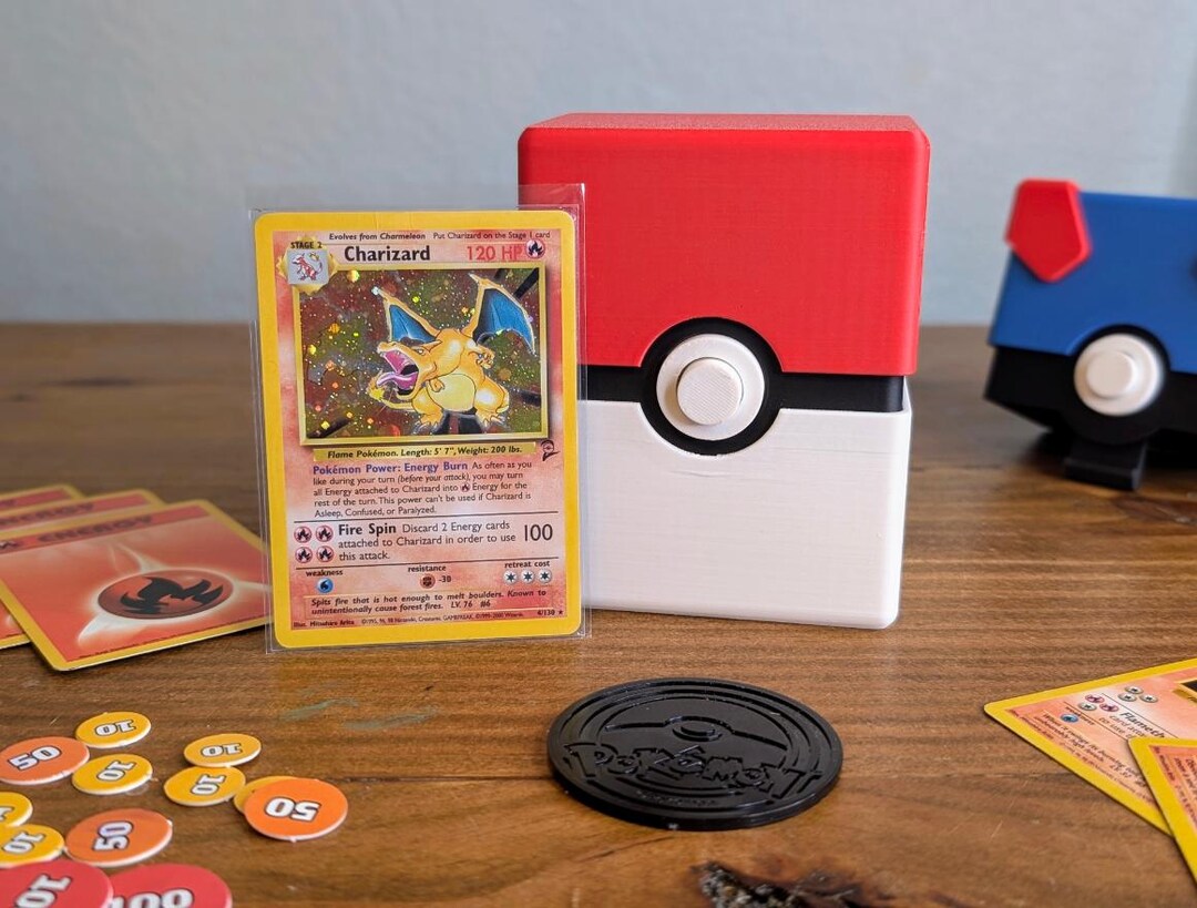 3D Printed Pokémon-inspired Pokeball Deck Box for TCG Cards | Stylish ...