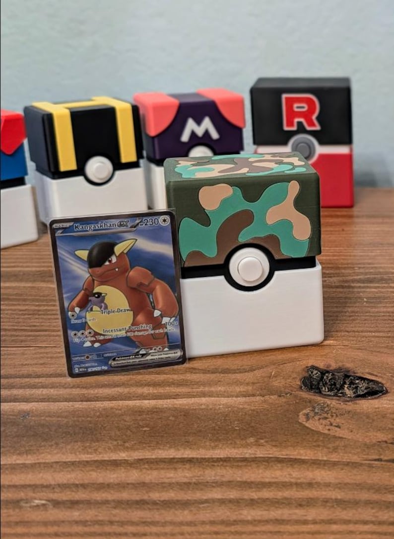 3D Printed Pokémon-inspired Pokeball Deck Box for TCG Cards | Stylish ...
