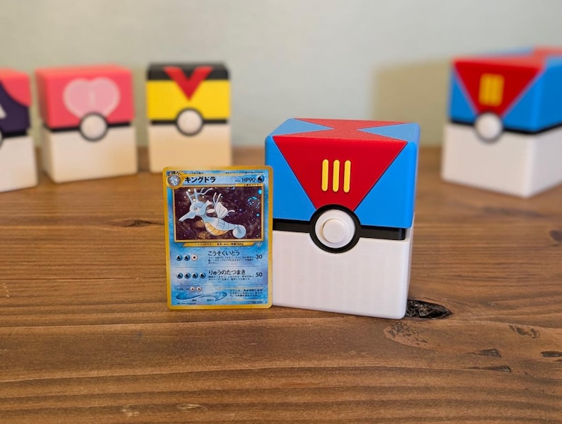 3D Printed Pokémon-inspired Pokeball Deck Box for TCG Cards | Stylish ...
