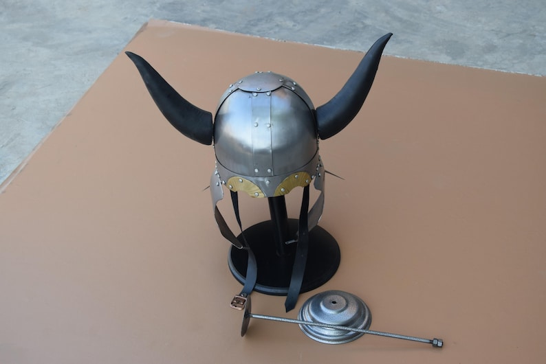 Handmade Viking Helmet With Stand. - Etsy