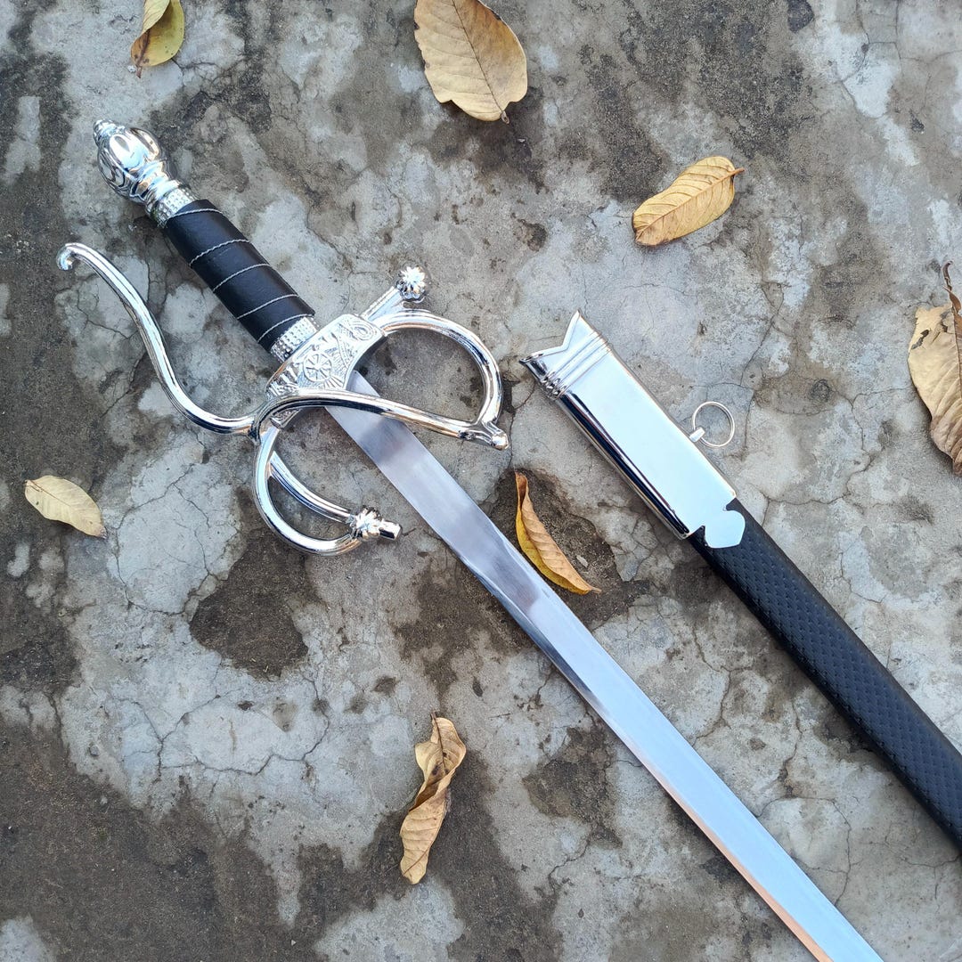 Handmade Stainless Steel Legend of Zorro Sword Replica With Scabbard ...