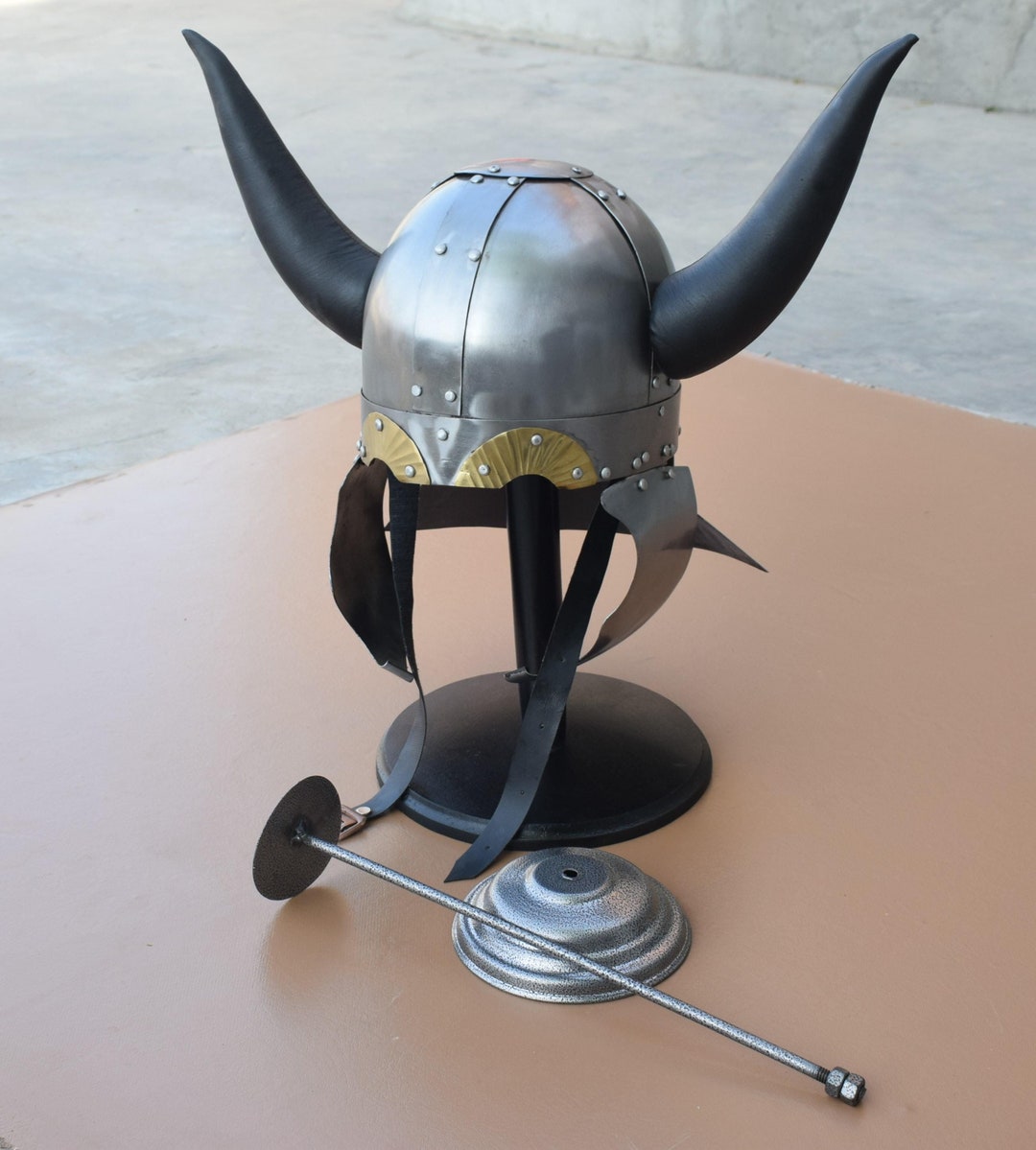 Handmade Viking Helmet With Stand. - Etsy