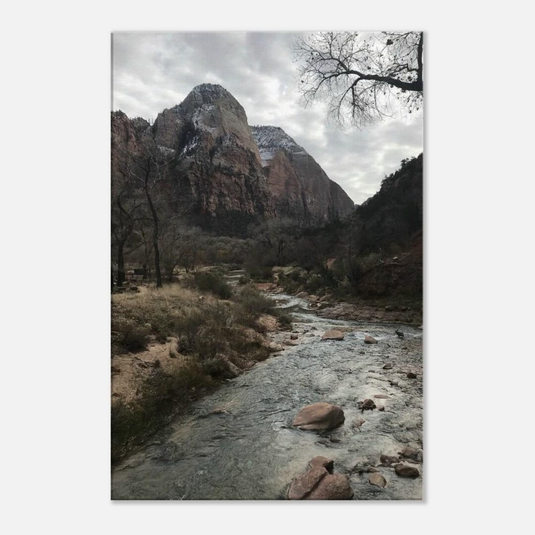 Zion National Park Canvas, National Park Photo, Utah Print, Zion Canvas ...