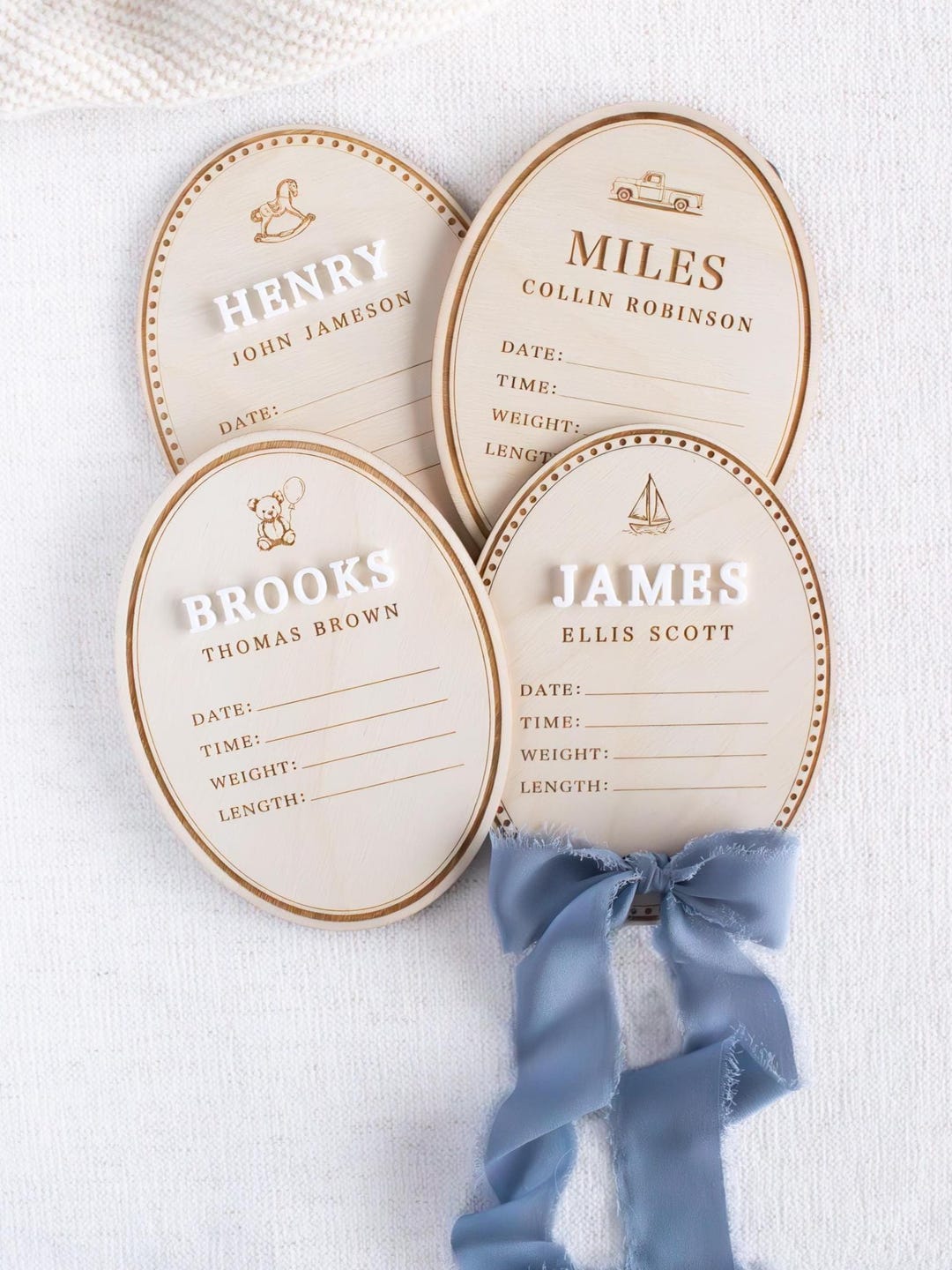Personalized Birth Stat Name Announcement Sign: Custom Wood Newborn ...