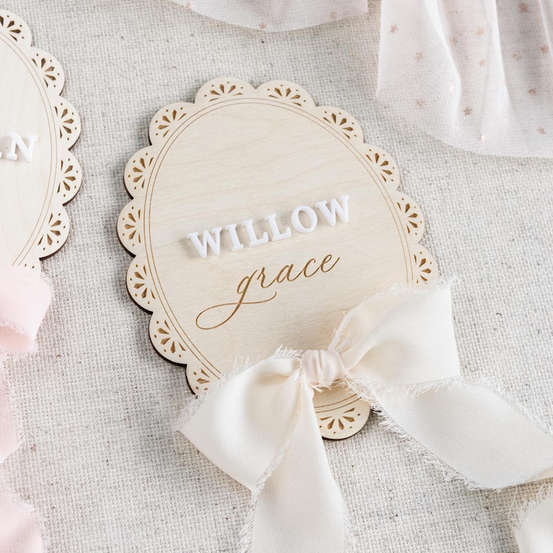 Girl Name Arrival Sign - Etsy