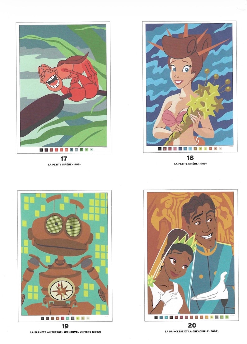 Disney Mystery Color by Number Book Bundle for Gifts, Birthday ...
