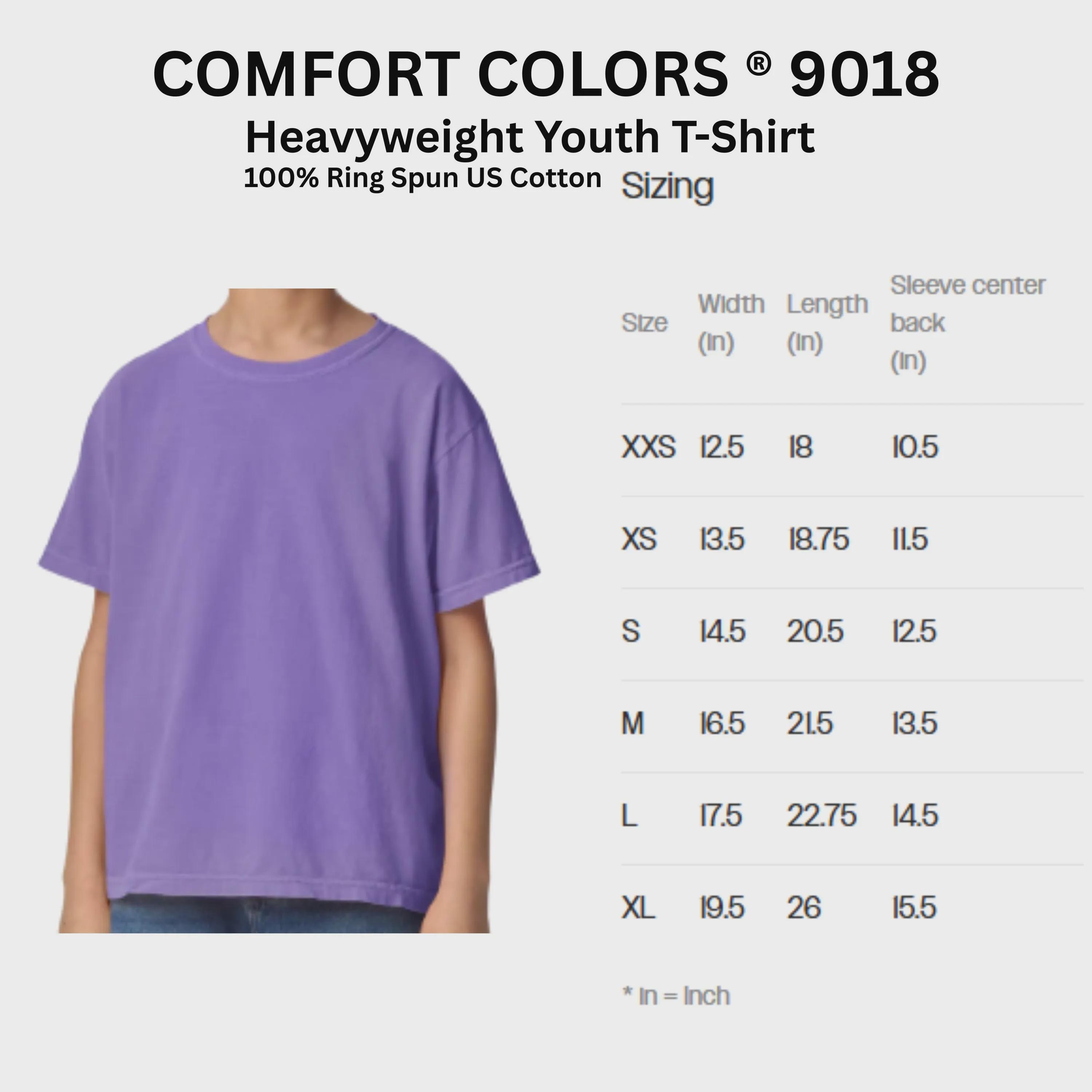 Blank Comfort Colors® Youth Comfort Color C9018 Shirt, Comfort Colors ...