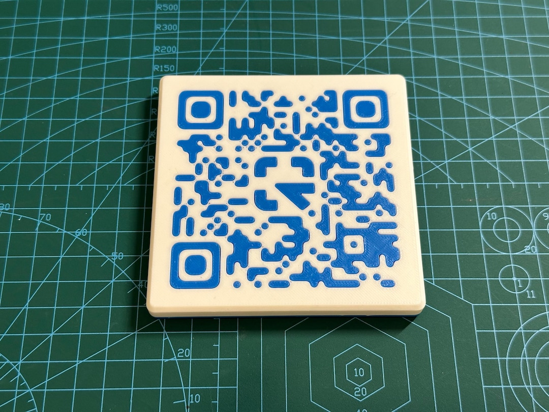 Custom 3D Printed QR Code - Etsy