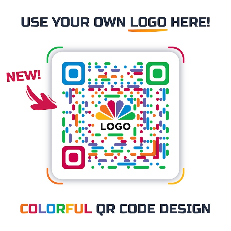 Colorful QR Code Design - Etsy