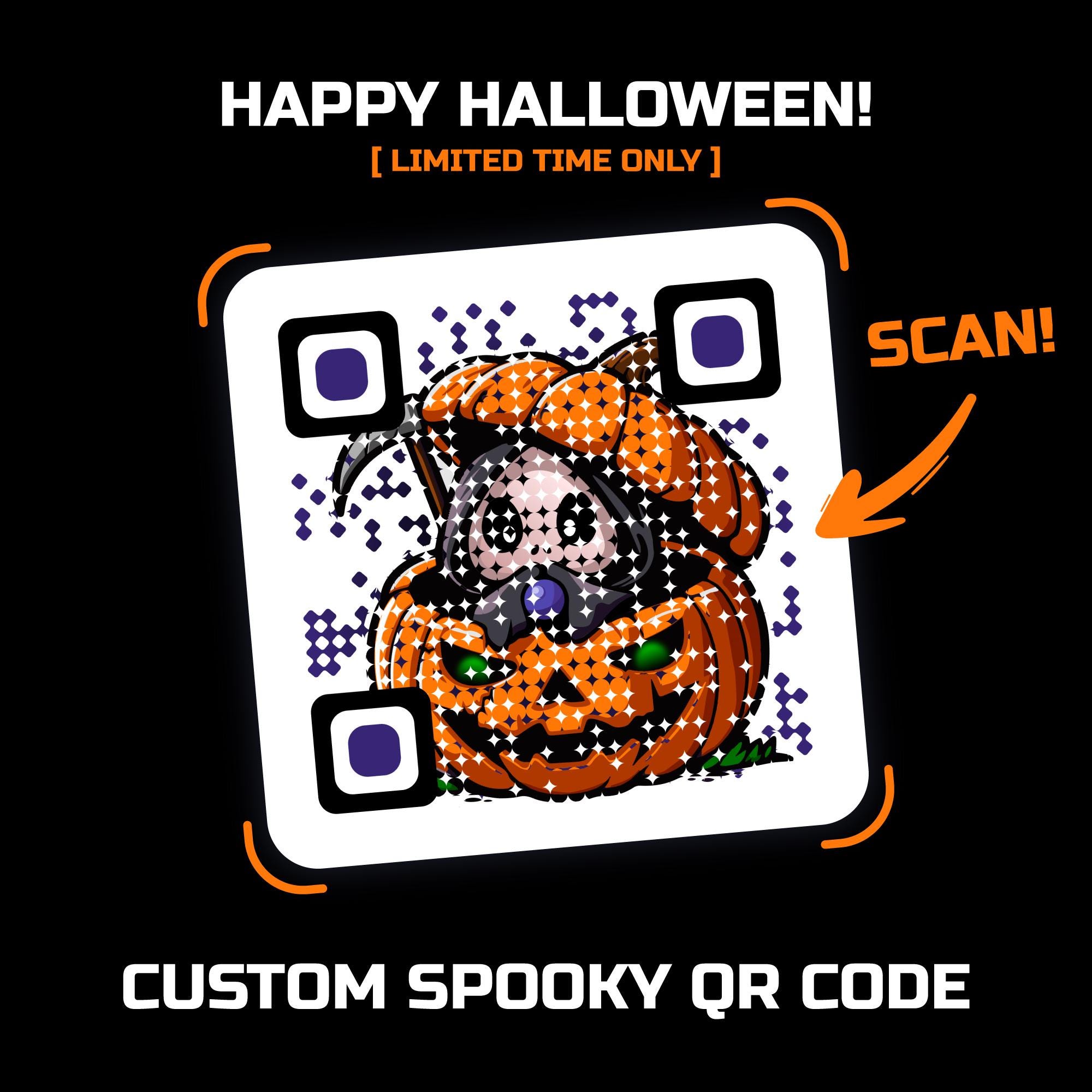 Halloween QR Code Design - Etsy