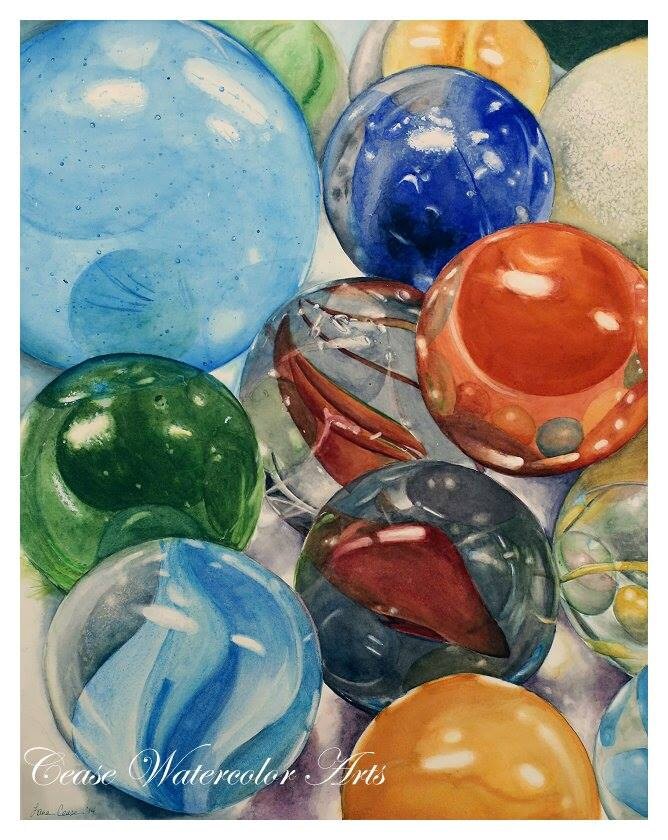Antique Marble Collection keepsies Art Watercolor Giclee 11x14 Print - Etsy