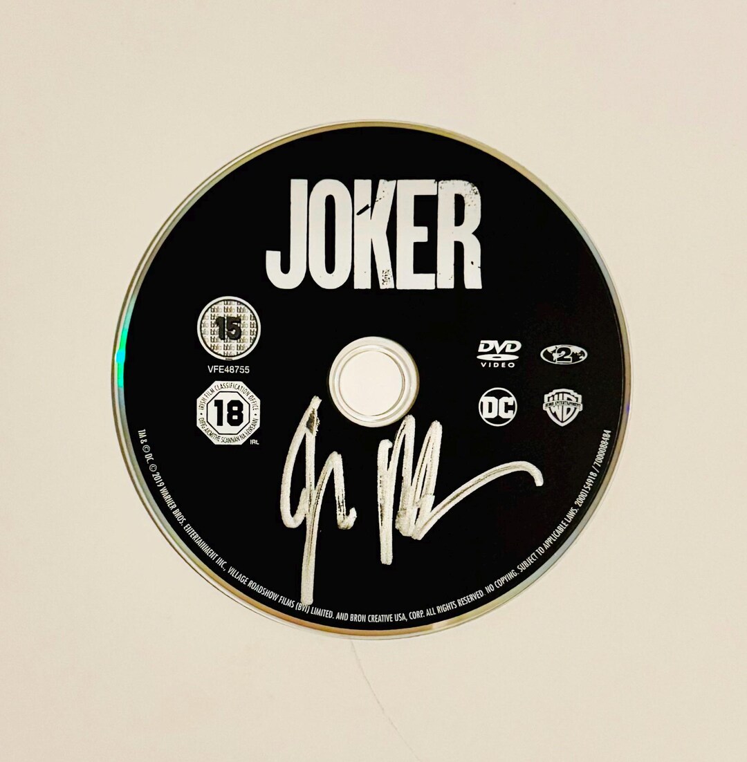 Joaquin Phoenix Autographed Joker DVD With Certificate of Authenticity ...