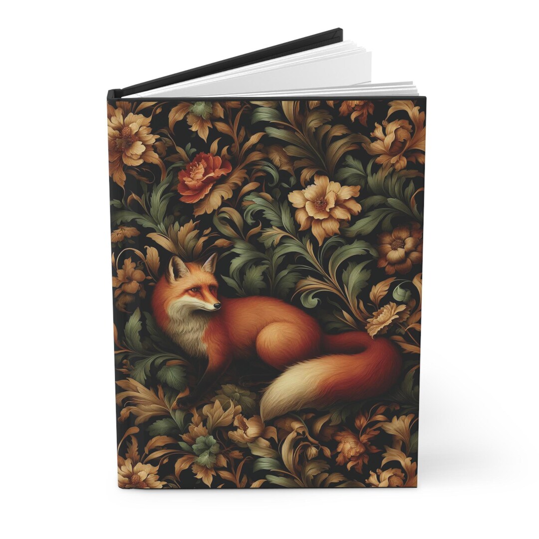 Fox Journal, Red Fox Journal, Fox Lover Gift, Cute Animal Notebook ...