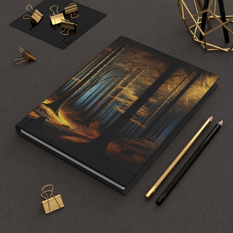 Forest Journal, Dark Nature Notebook, Woodland Writing Diary, Forest ...