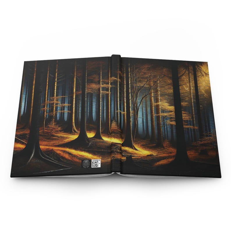 Forest Journal, Dark Nature Notebook, Woodland Writing Diary, Forest ...