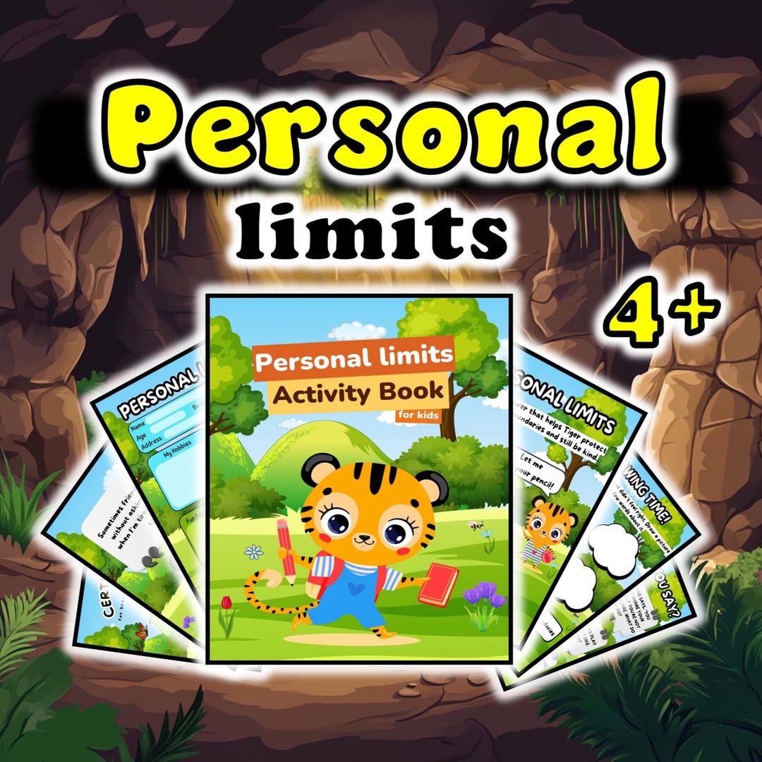 Second Grade Personal Limits Cute Tiger Preschool Activity Book ...