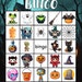 Halloween Monster Printable Activity Bingo Party Game - Etsy