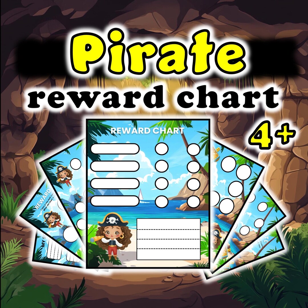 Cute Pirate Printable Reward Chart for Kids | Fun Printable Routine ...