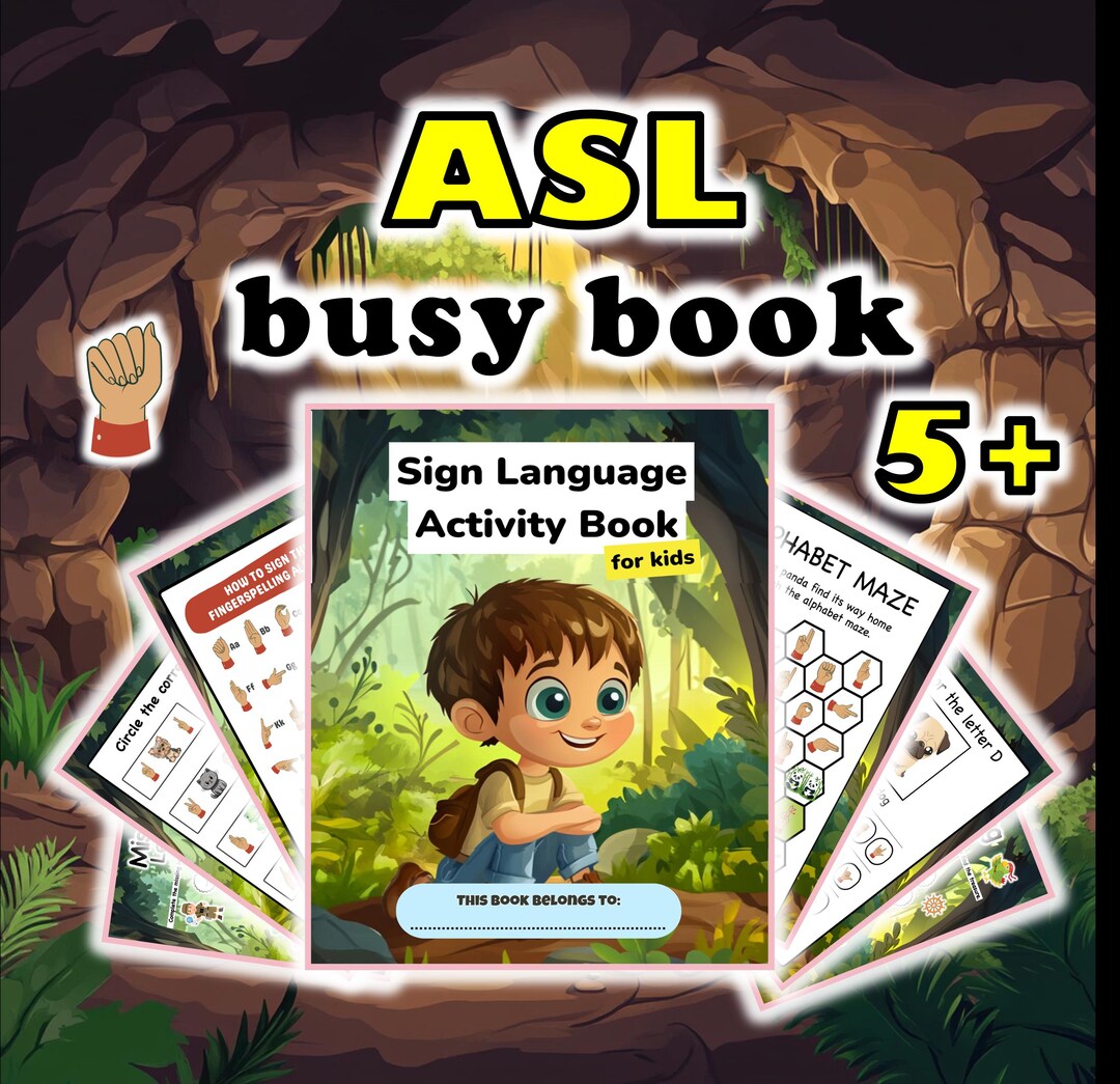 My First Alphabet: Busy Book for Deaf Children 5+ | Asl Busy Book | Asl ...