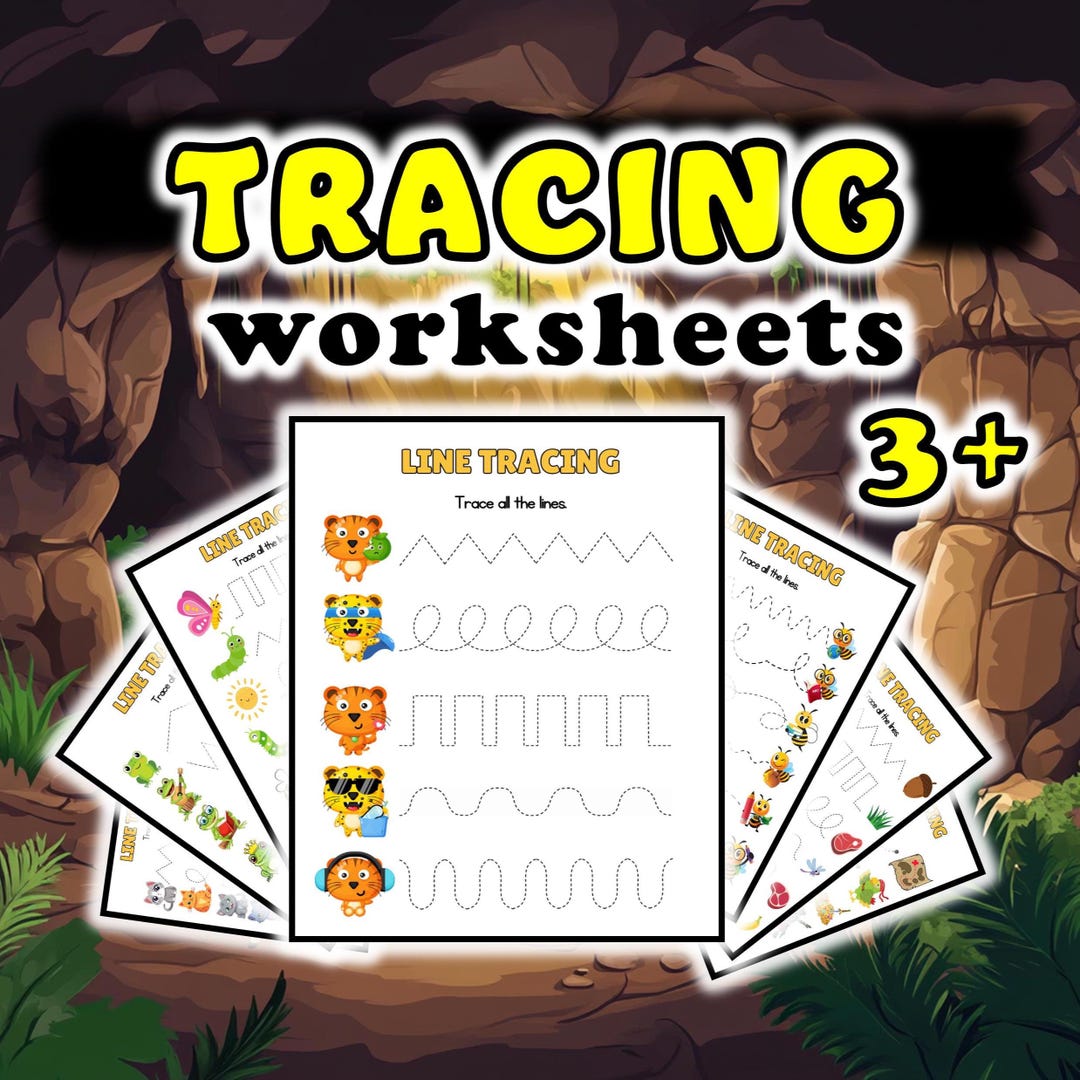 Printable Line Tracing Preschool Worksheets | Fine Motor Skills 5 Years ...