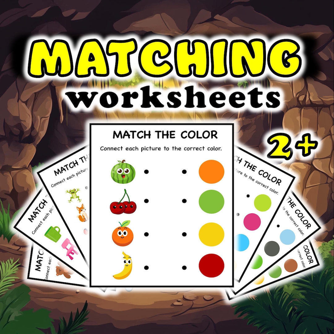 Color Matching Busy Book Printable for Toddlers 2-3 Years | Learn ...