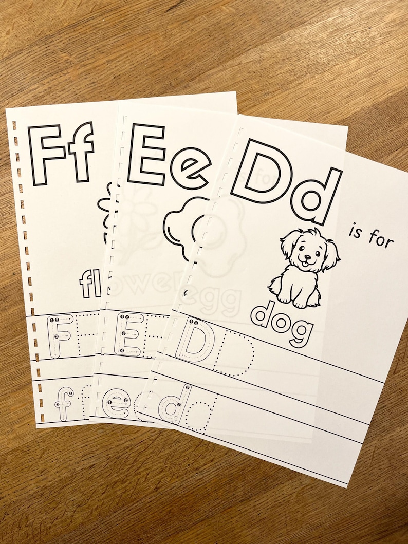 Personalised Alphabet Booklet|alphabet Colouring Booklet|letter ...