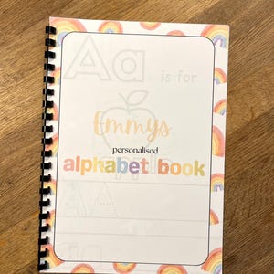 Personalised Alphabet Booklet|alphabet Colouring Booklet|letter ...