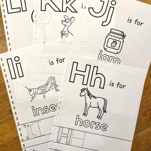 Personalised Alphabet Booklet|alphabet Colouring Booklet|letter ...
