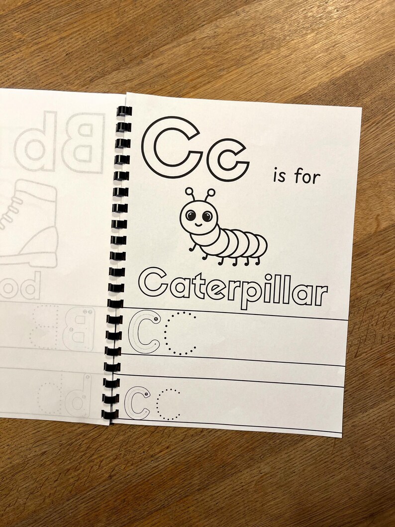 Personalised Alphabet Booklet|alphabet Colouring Booklet|letter ...