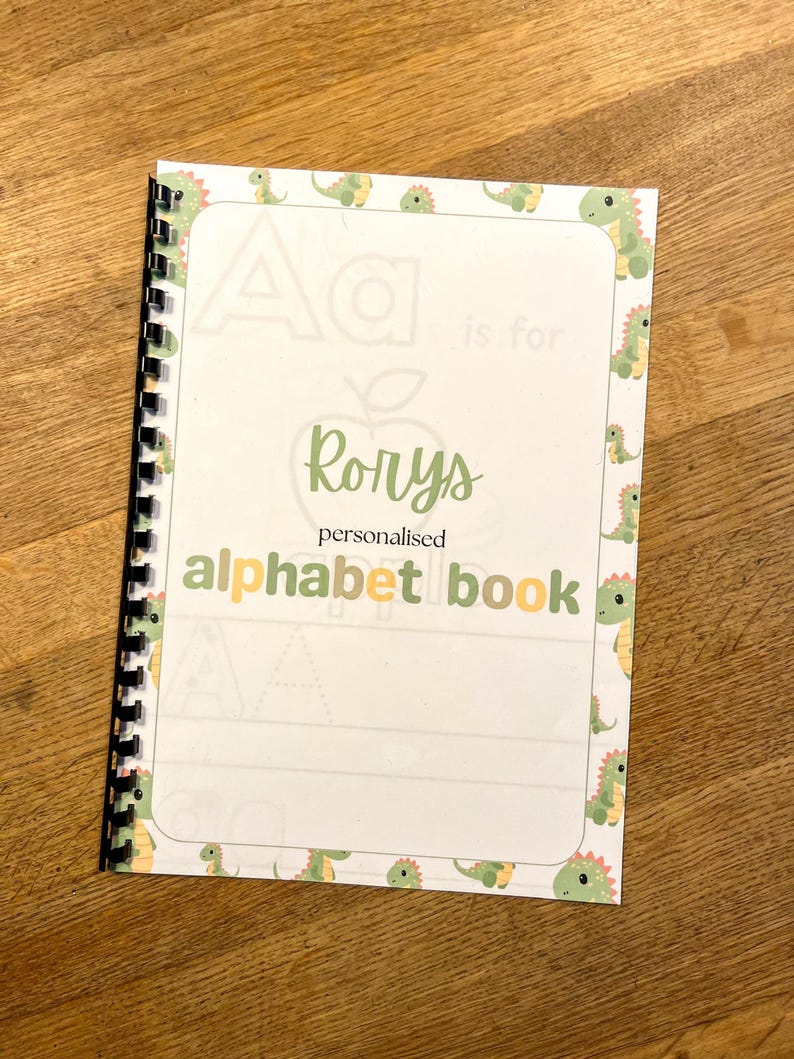 Personalised Alphabet Booklet|alphabet Colouring Booklet|letter ...