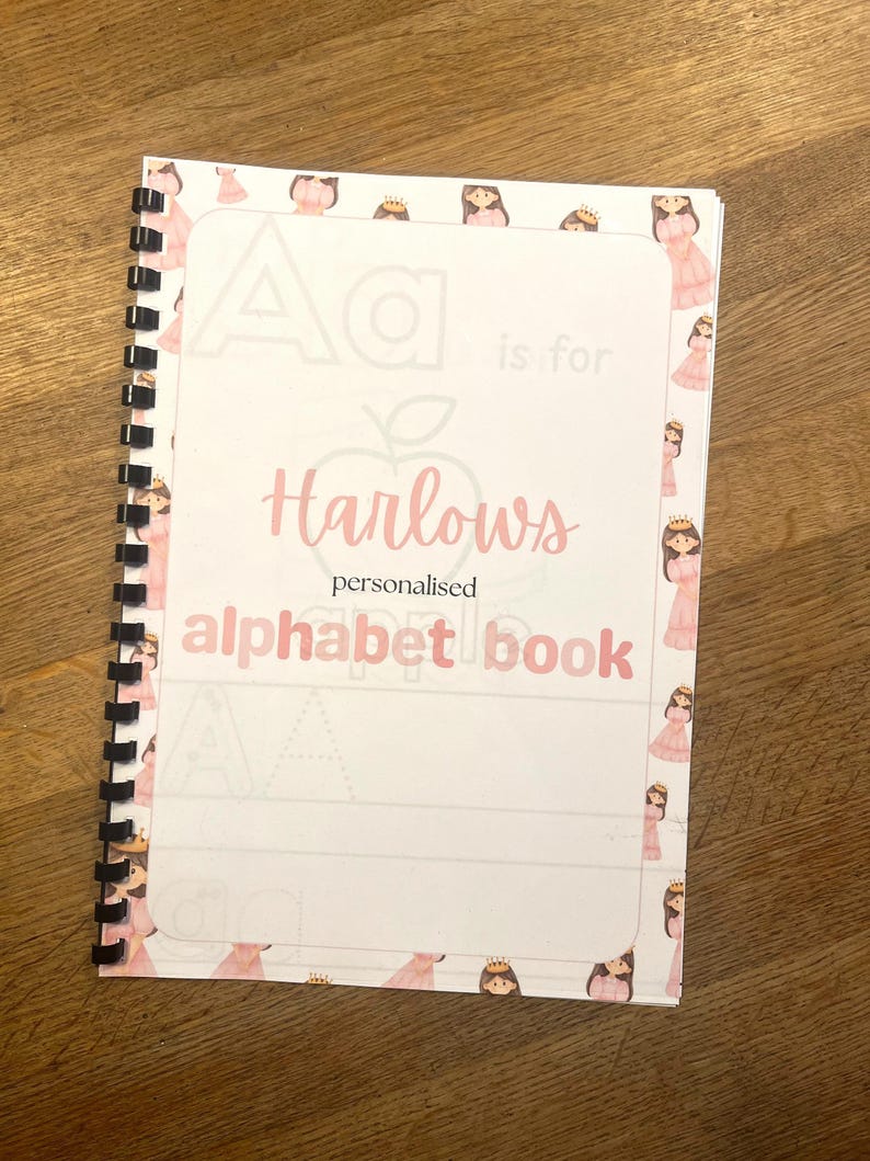 Personalised Alphabet Booklet|alphabet Colouring Booklet|letter ...
