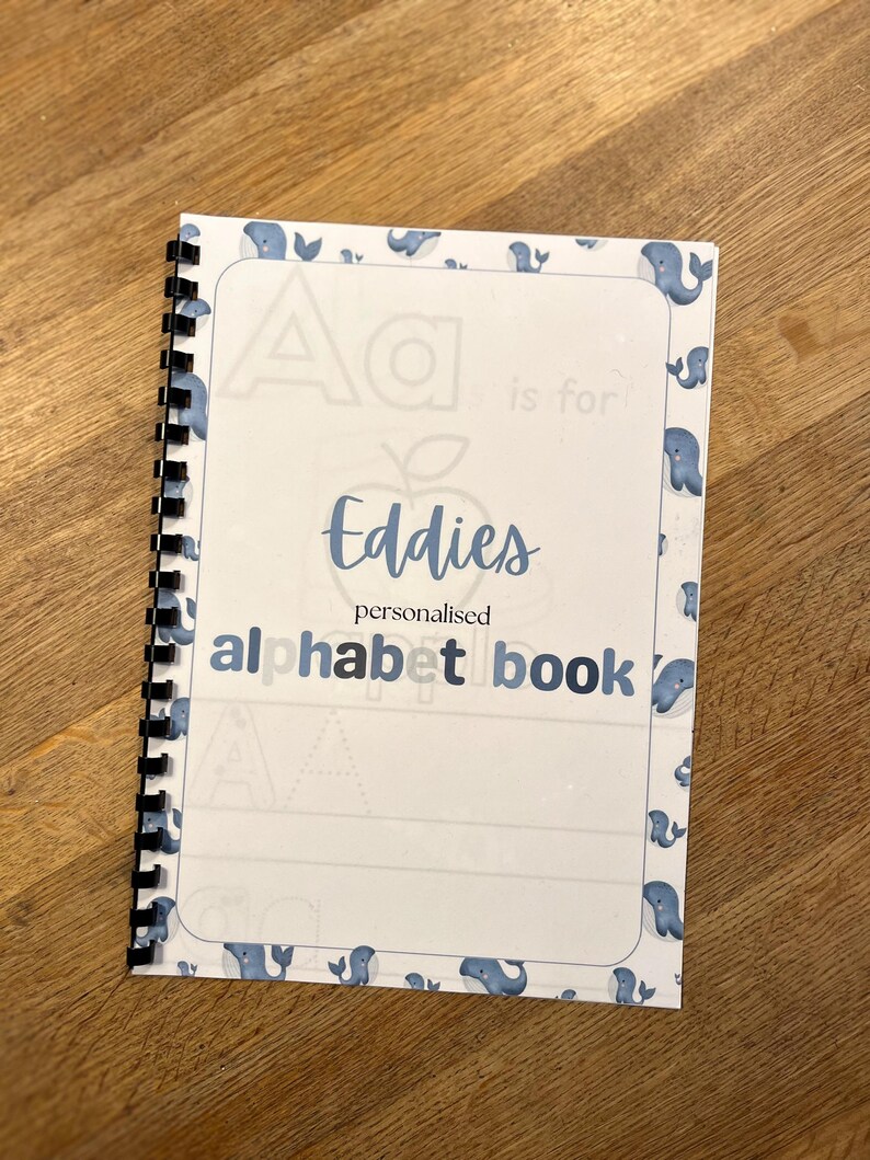 Personalised Alphabet Booklet|alphabet Colouring Booklet|letter ...