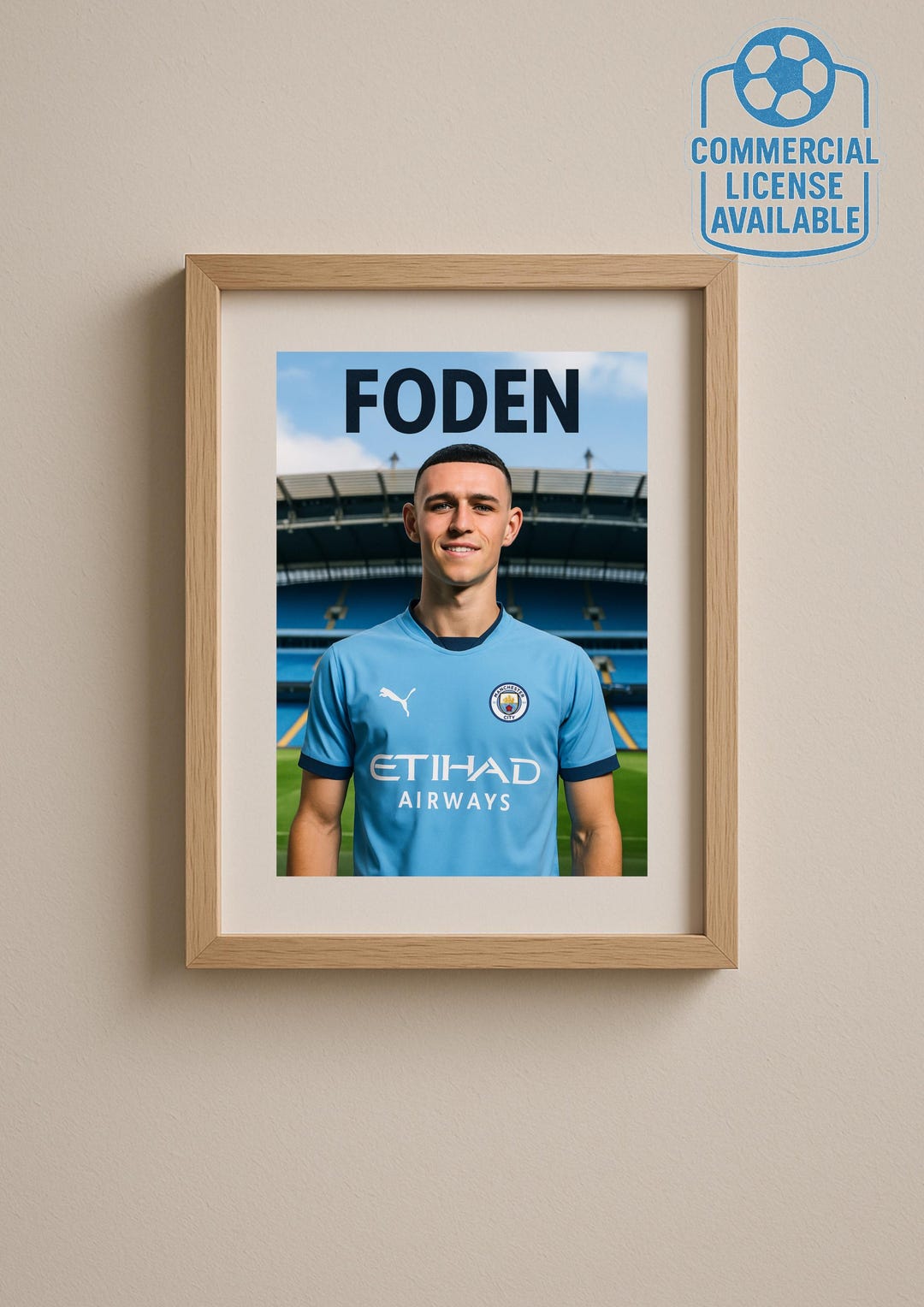 Phil Foden Poster: Manchester City Wall Art (digital Download, JPG ...