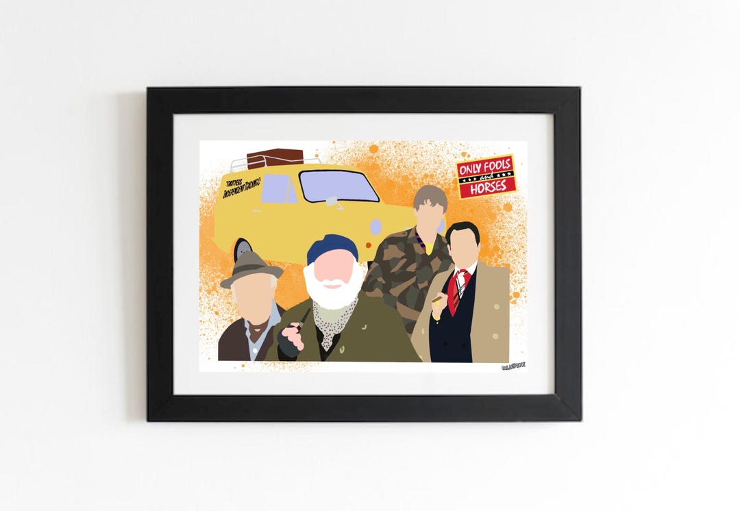 Only Fools and Horses A4 Print | Classic British TV Art | Del Boy ...